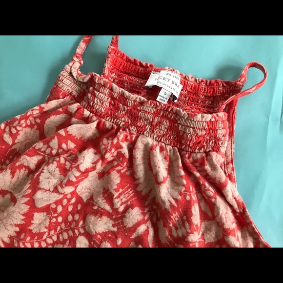Lucky Brand | Tops | Lucky Brand Smocked Floral Tank Top | Poshmark